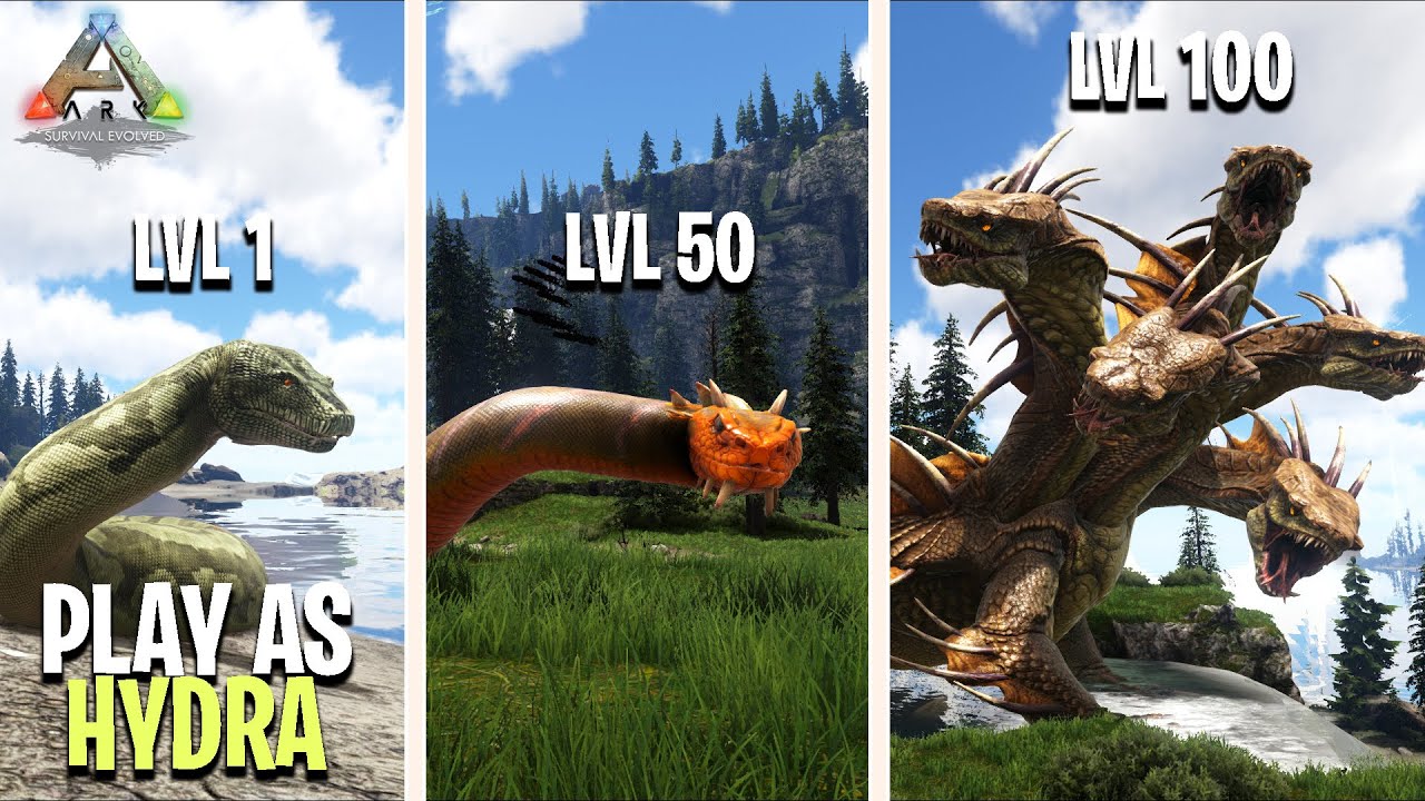 PETUALANGANKU MENGEVOLUSIKAN ULAR MENJADI HYDRA - ARK: Play As Dino ...