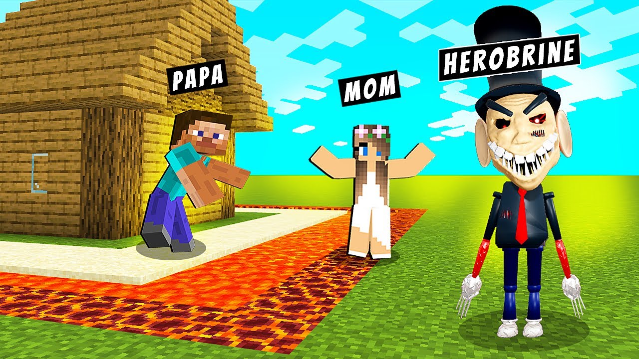 HEROBRINE TURNED INTO DARK SCARY MOB IN ROBLOX - YouTube