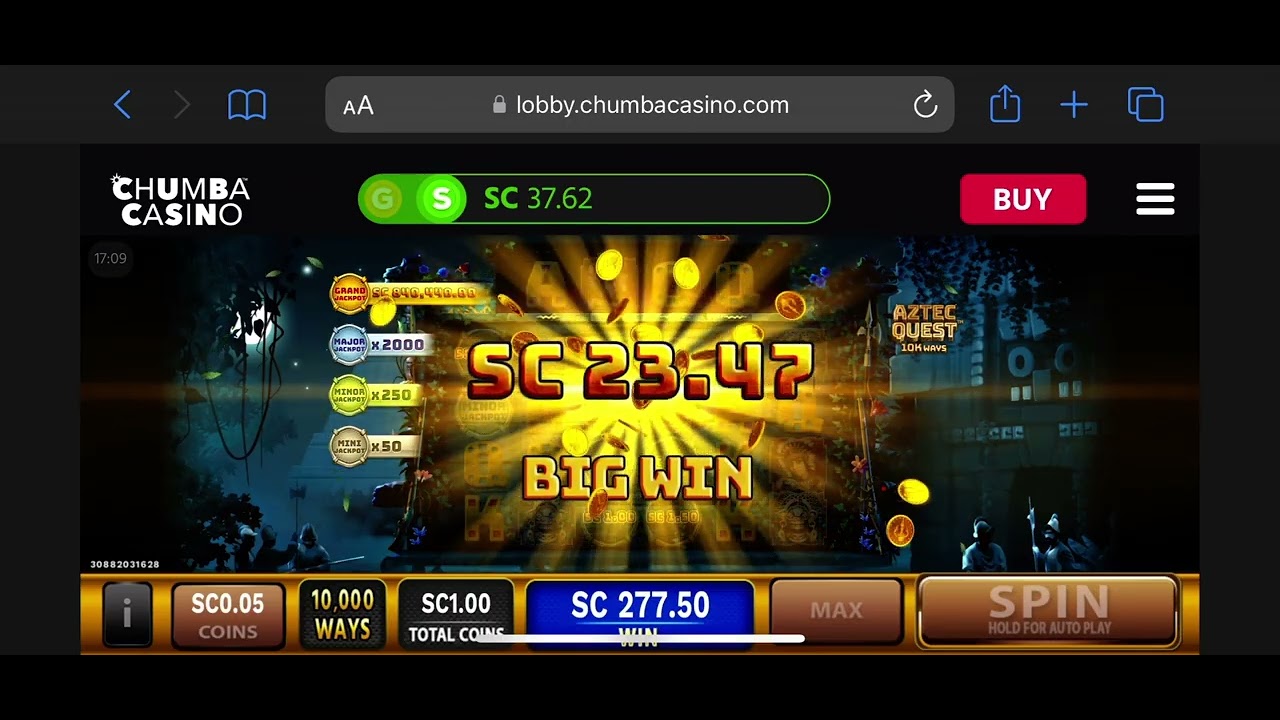 Chumba bonus of the day minor jackpot - YouTube