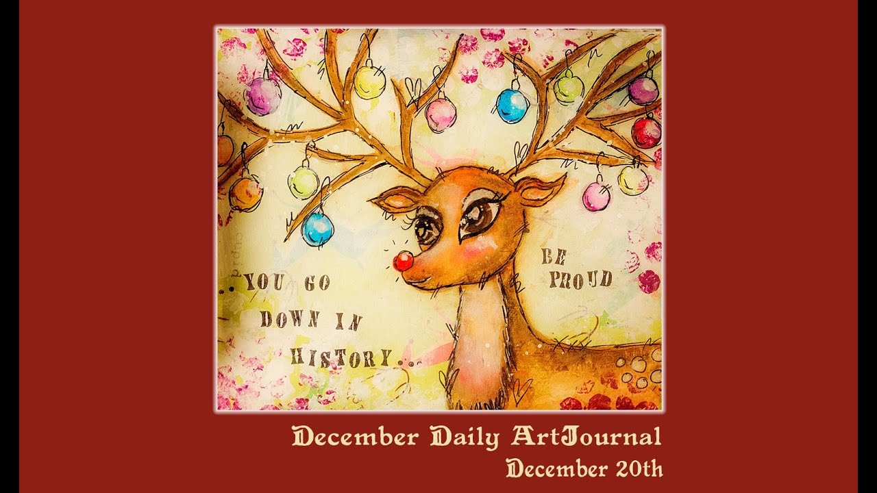 【December Daily Art-Journal】 December 20th - YouTube