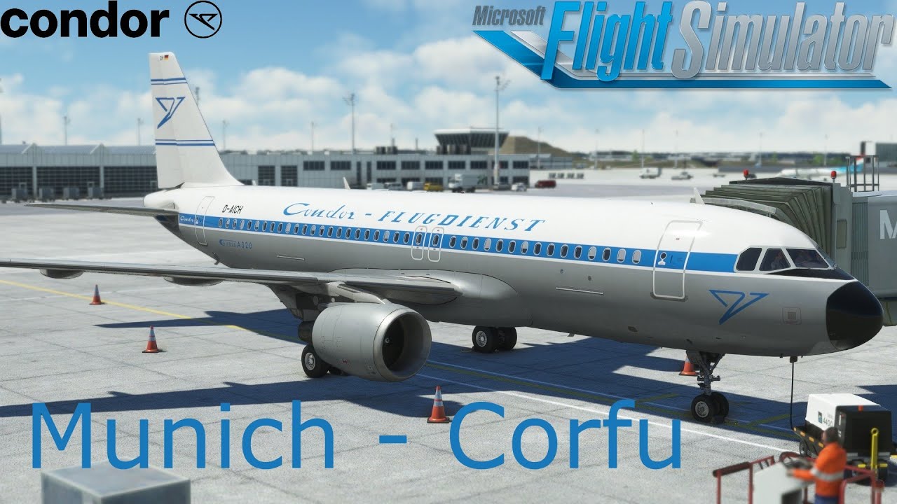 A320 Condor retro livery | Munich (MUC) to Corfu (CFU) - YouTube
