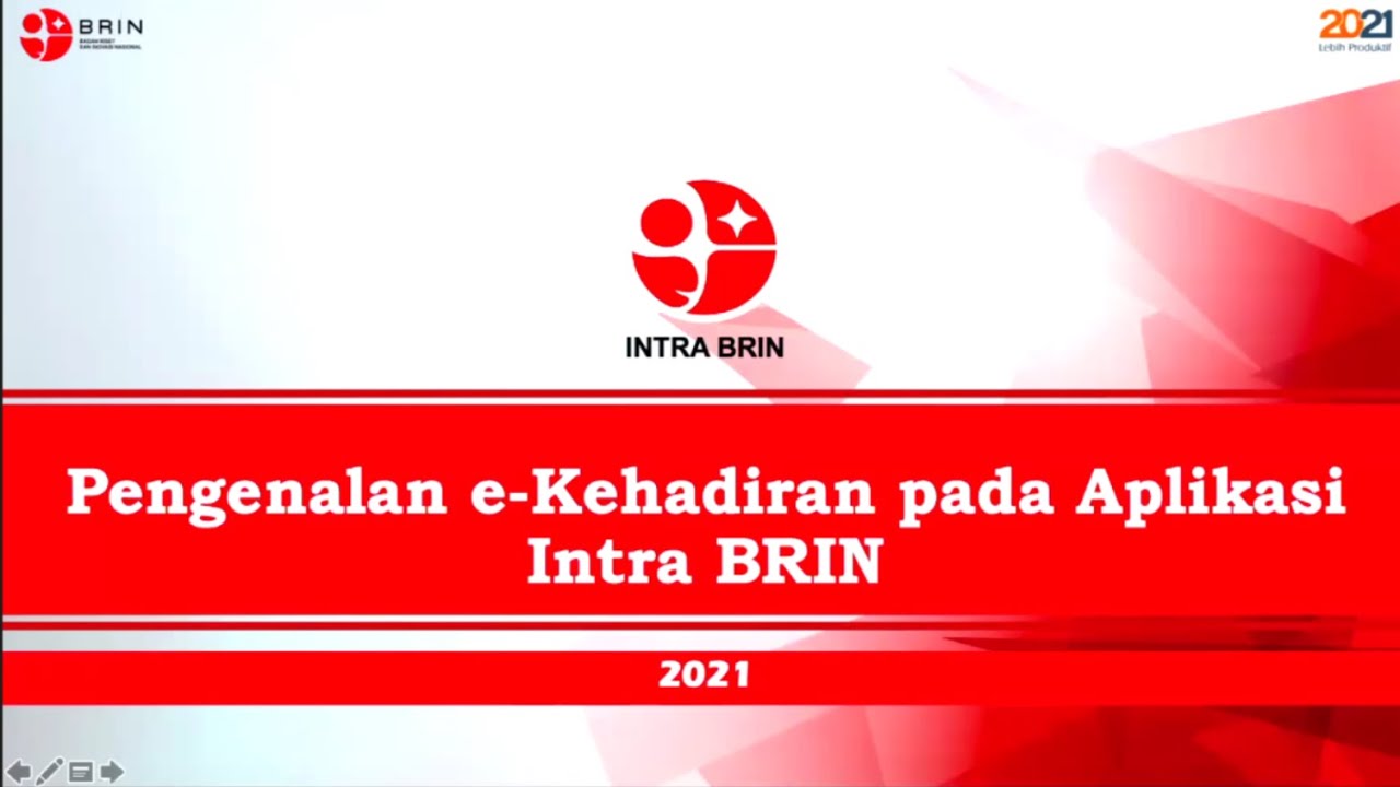 Pengenalan e Kehadiran pada Aplikasi Intra BRIN - YouTube