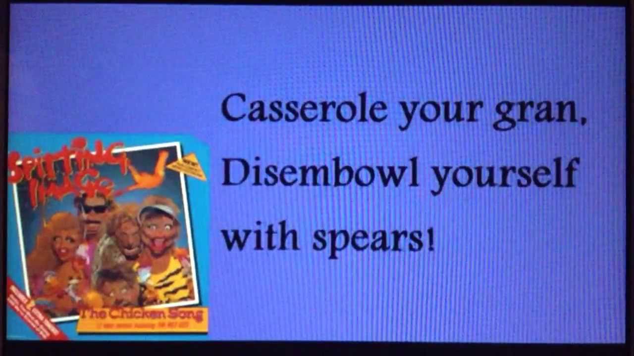 The Chicken Song - Spitting image - YouTube