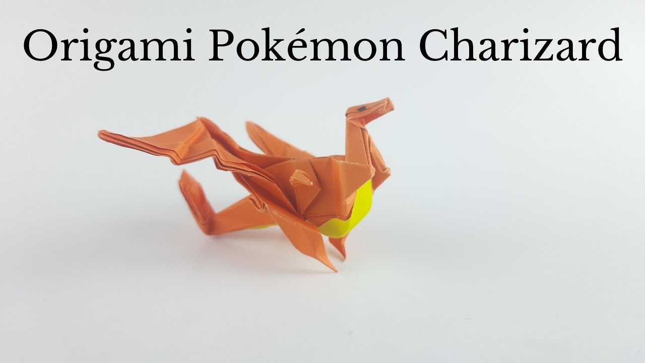 Origami Pokémon Charizard (Lizardon) - Easy Paper Tutorial - YouTube
