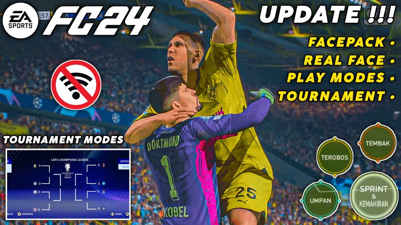 Update FIFA 16 MOD EA Sports FC 24 Android OFFLINE Full Update Facepack ...