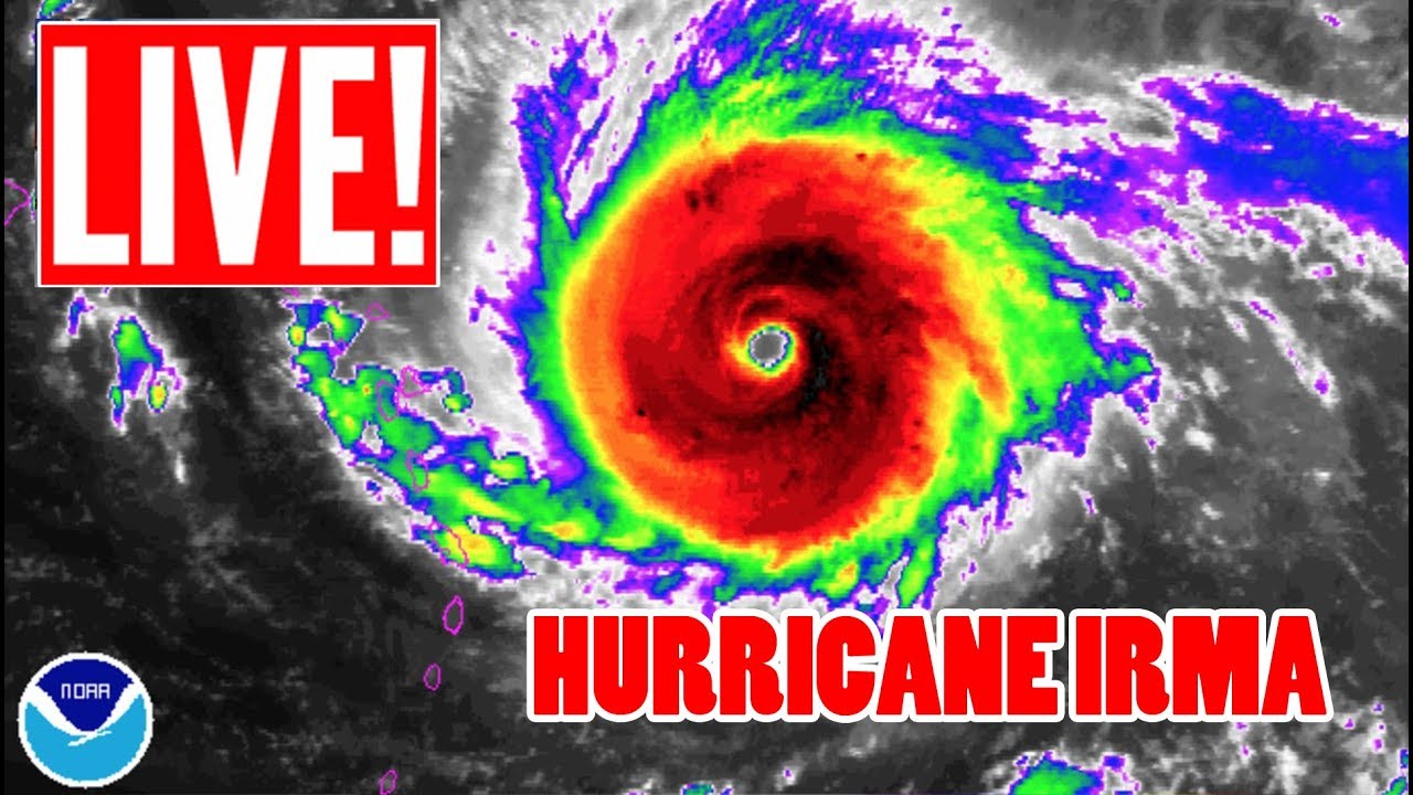 LIVE HD: UPDATE HURRICANE IRMA Tracking, CAT 5 185 MPH - YouTube