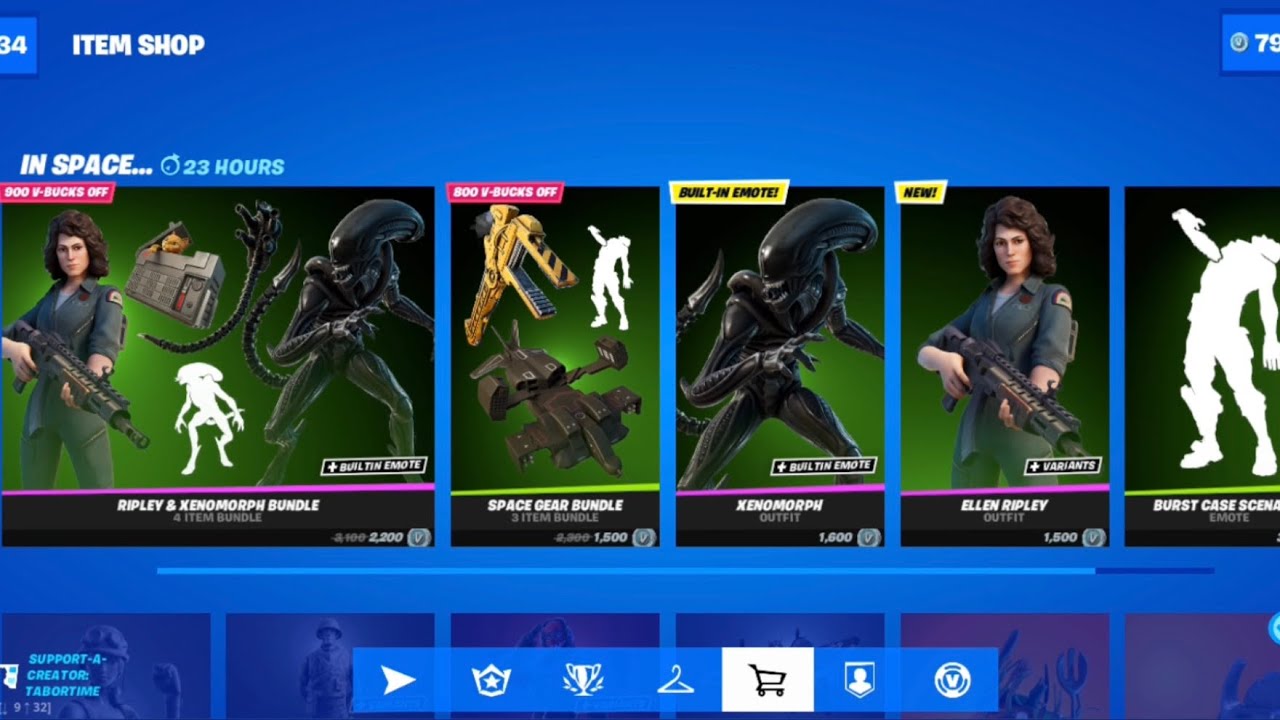 *Whole* Ripley and Xenomorph bundle showcase! Skin, backbling, pickaxe ...