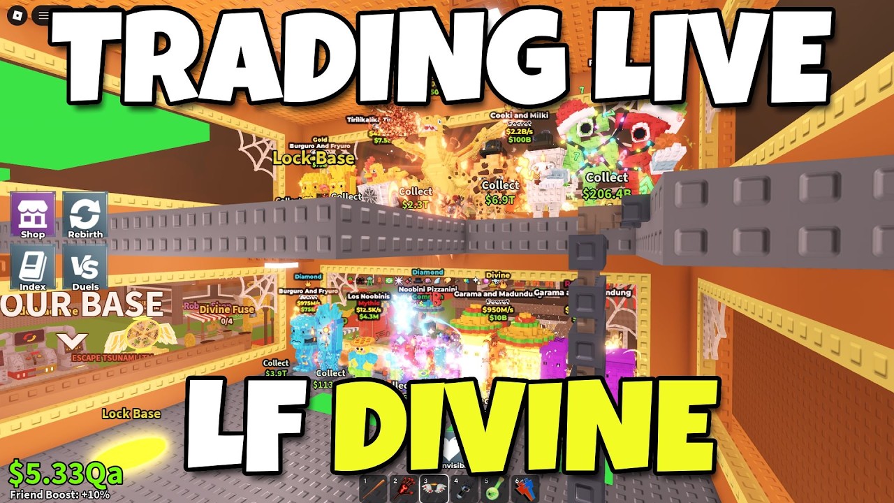 ROBLOX SAB TRADING (LIVE STREAM) - YouTube