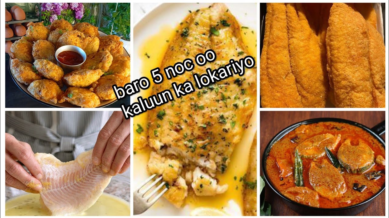 5 recipes for fish 🐠 baro 5 noc oo ad umacan kaluun ah - YouTube