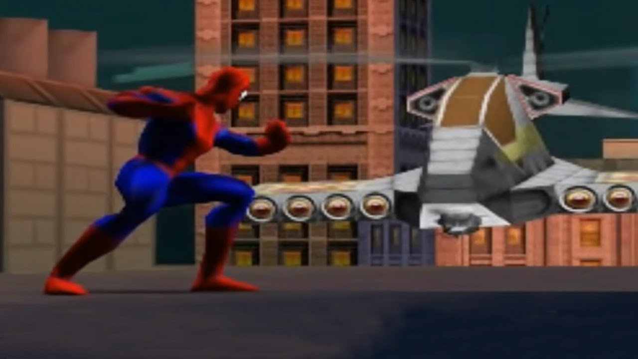 Mad police chopper chase - Spider-Man (PS1) - YouTube