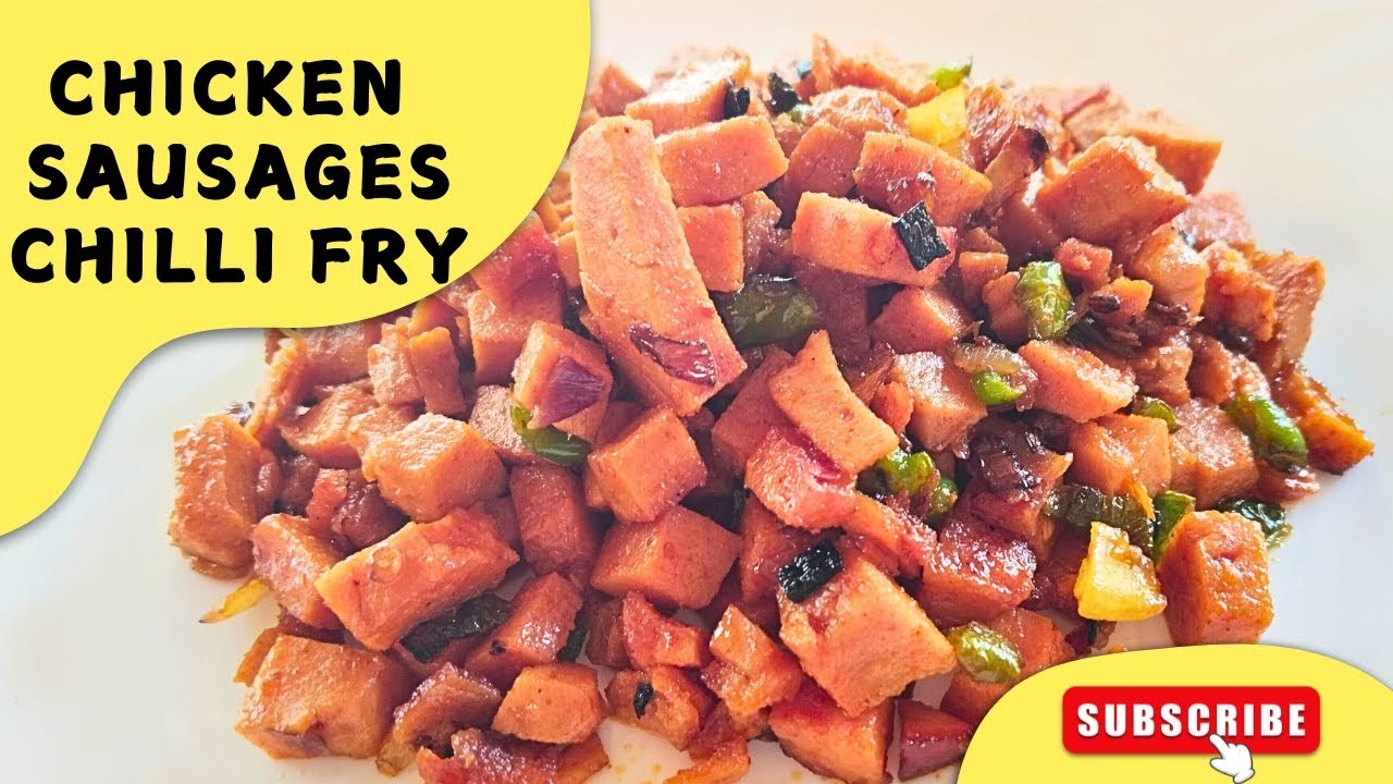 Chicken Sausage chilli fry | Goan style Chicken sausage fry | chicken ...