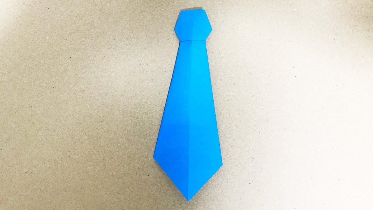 How to make a Paper Necktie | Origami - YouTube