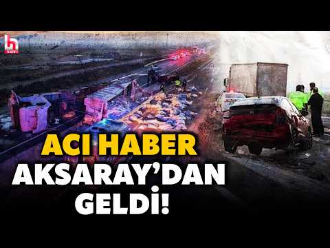 AKSARAY'DA ZİNCİRLEME FACİA! 1 kişi hayatını kaybetti, çok sayıda yaralı var! İşte o dehşet anları!