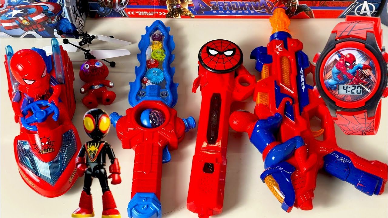 Marvel Spiderman Unboxing Review Toys | Spider Man Bow & Arrow | Marvel ...