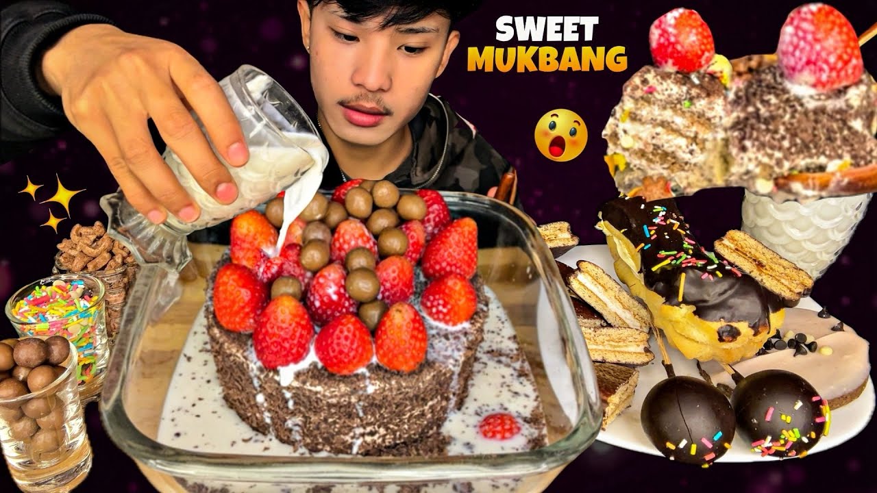 Strawberry Chocolate Cake, Cholo ball, Choco Pie, Maltesers With Soaked ...