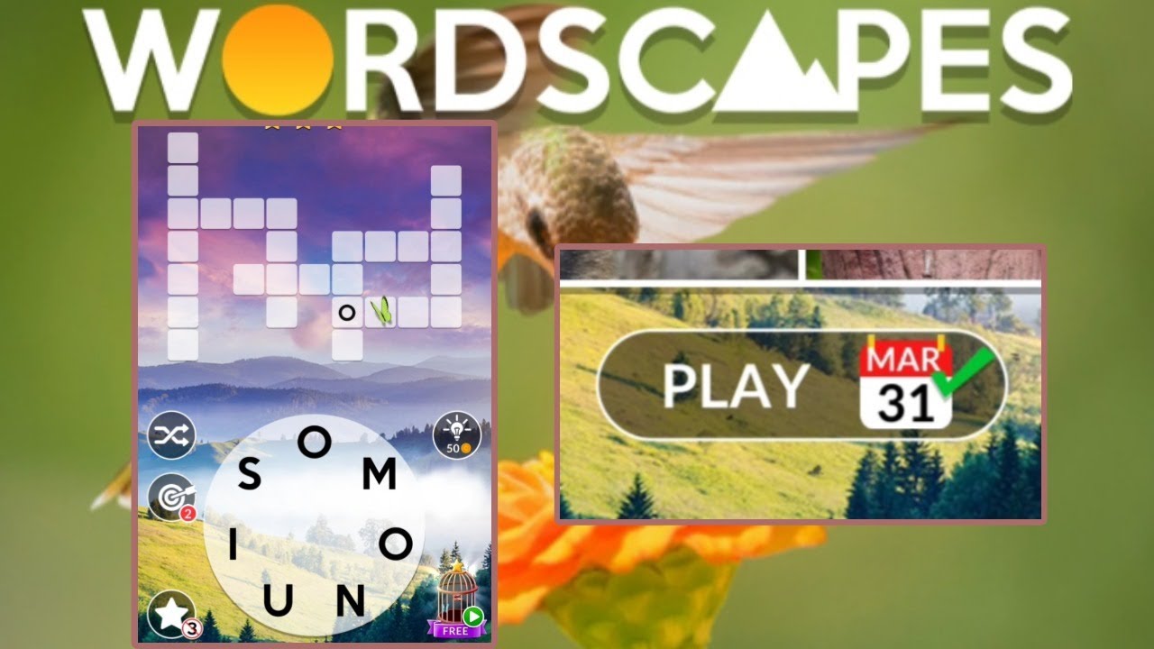 Wordscapes Daily Puzzle March 31, 2025 - YouTube