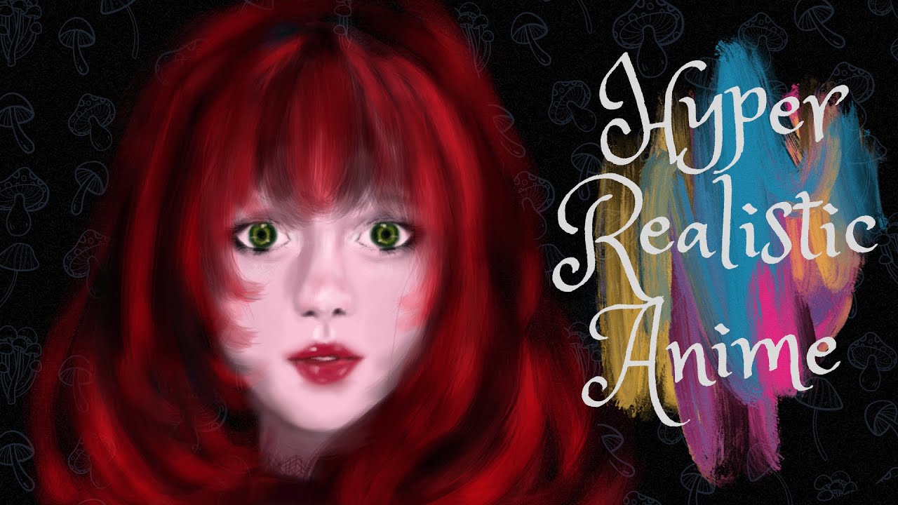 Hyper realistic anime | Time-lapse | Digital painting - YouTube