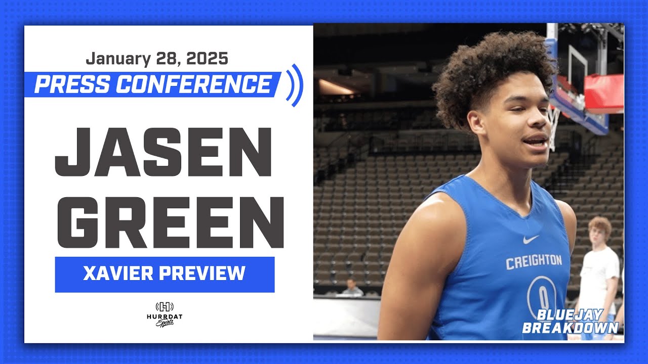 Jasen Green Talks Defensive GROWTH ahead of Creighton Basketball vs ...