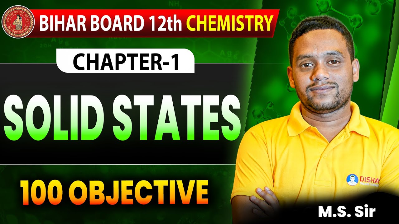 12th Chemistry Chapter 1 Solid State Question Answer| Bihar Board 12th Chemistry Chapter 1 ...