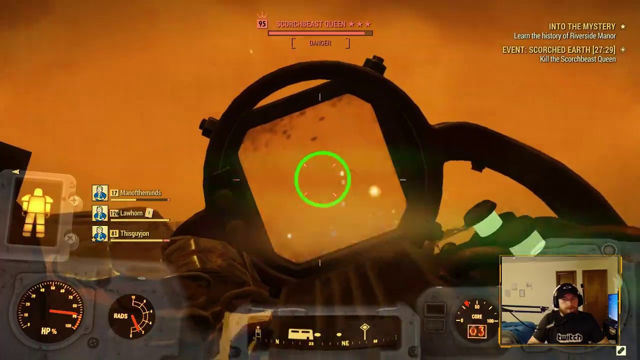 Fallout 76 Nuke drop & Scorchbeast Queen Kill!! - YouTube