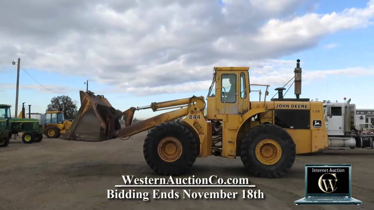 36 John Deere 844 Articulating Wheel Loader For Sale At Auction! - YouTube