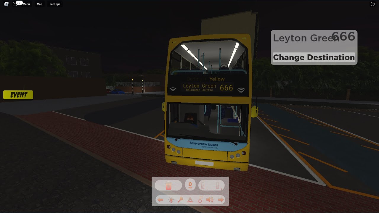 Roblox London & East Bus Simulator Lolyne Route 666(Special Halloween ...