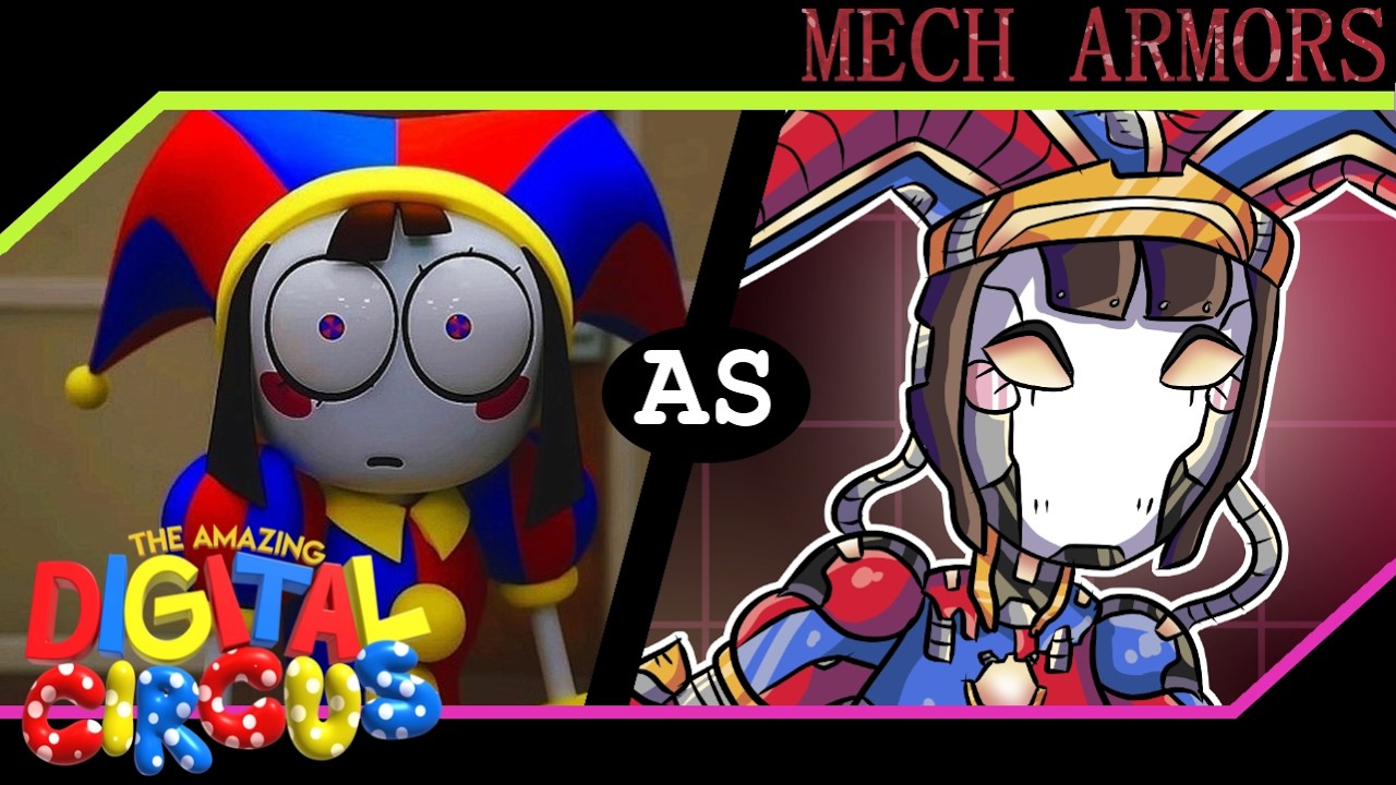 Drawing The Amazing Digital Circus as Mech Armor (Lore and Speedpaint ...