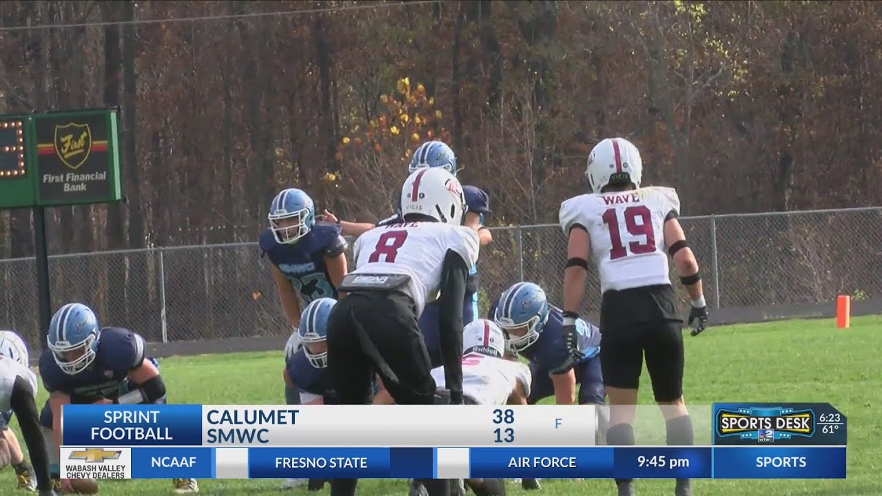 SMWC Sprint football falls in title game - YouTube