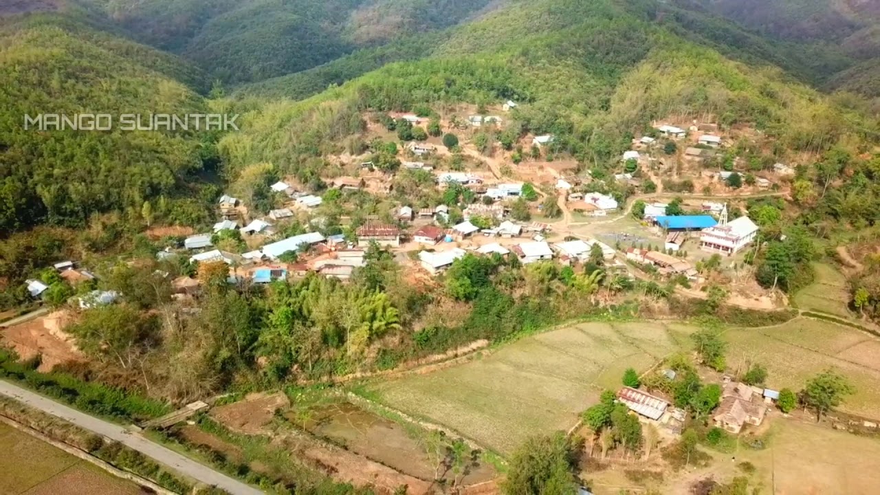 Aerial view of Kamuching Village, Kangpokpi district, Manipur - YouTube