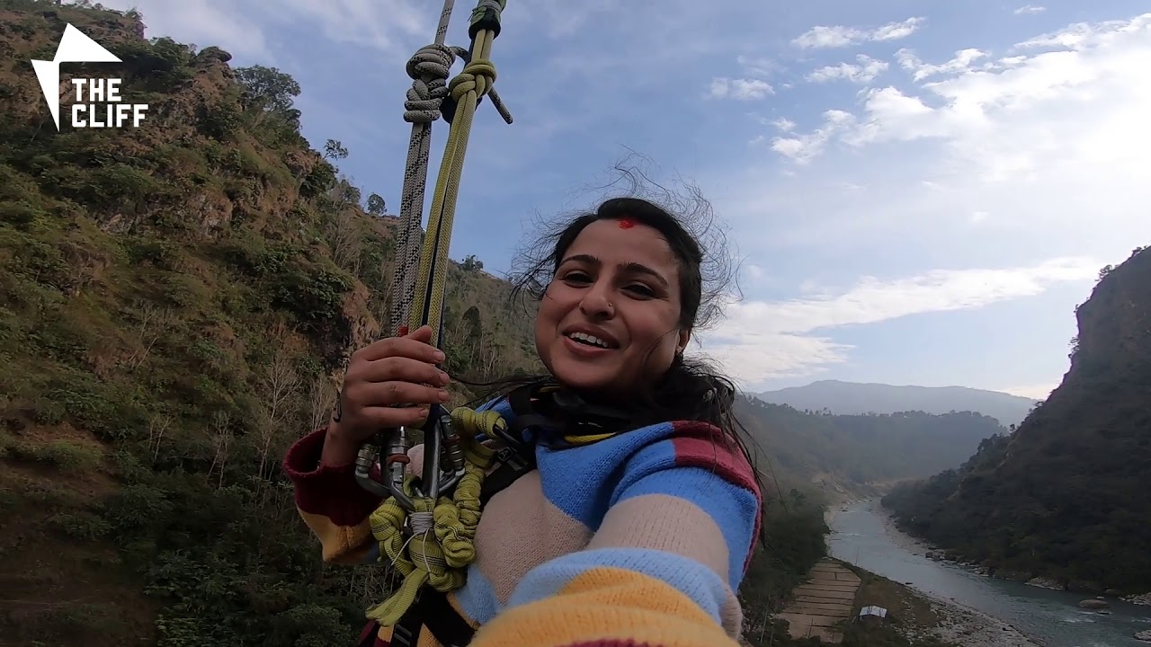 Swing @ The Cliff Nepal, Kusma - YouTube