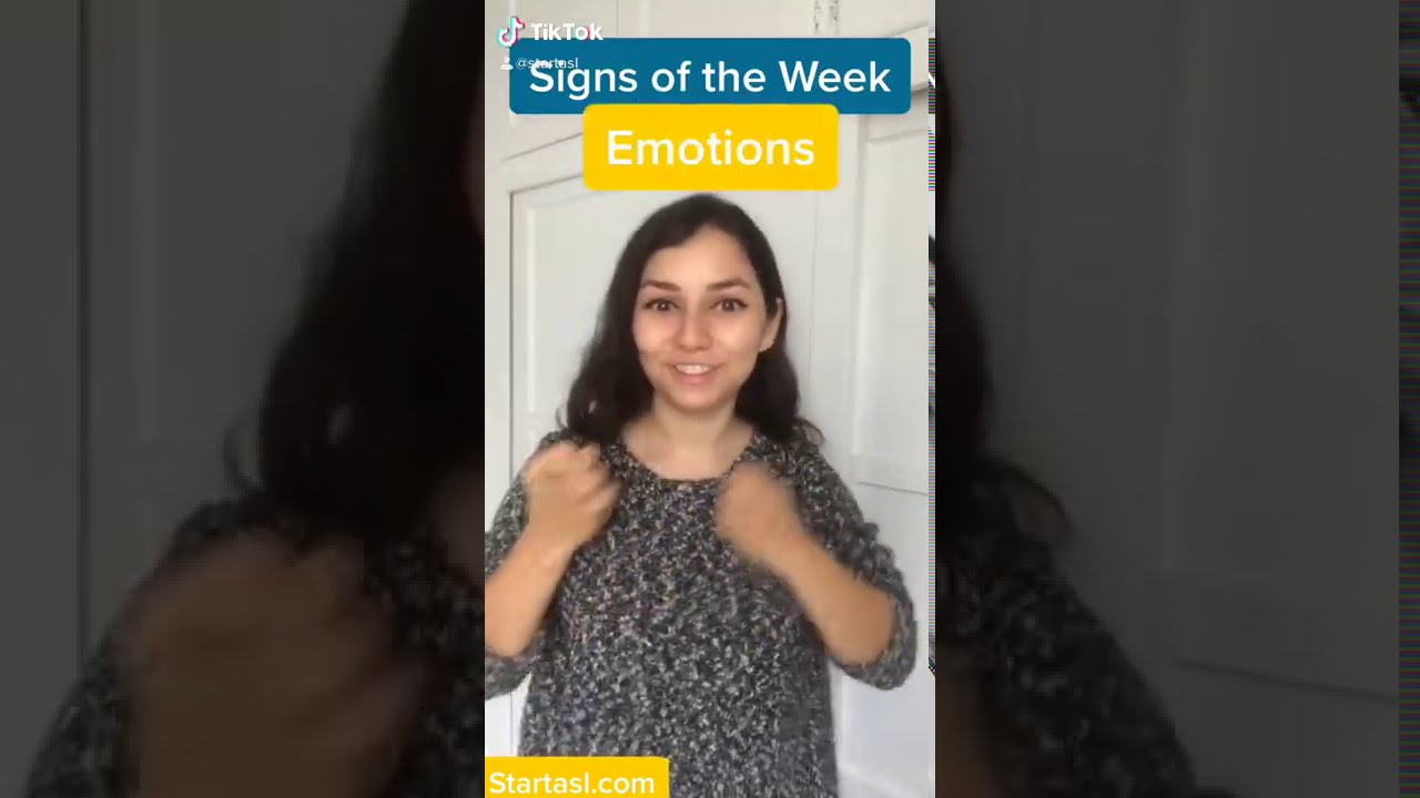 Emotions in American Sign Language (ASL) - YouTube