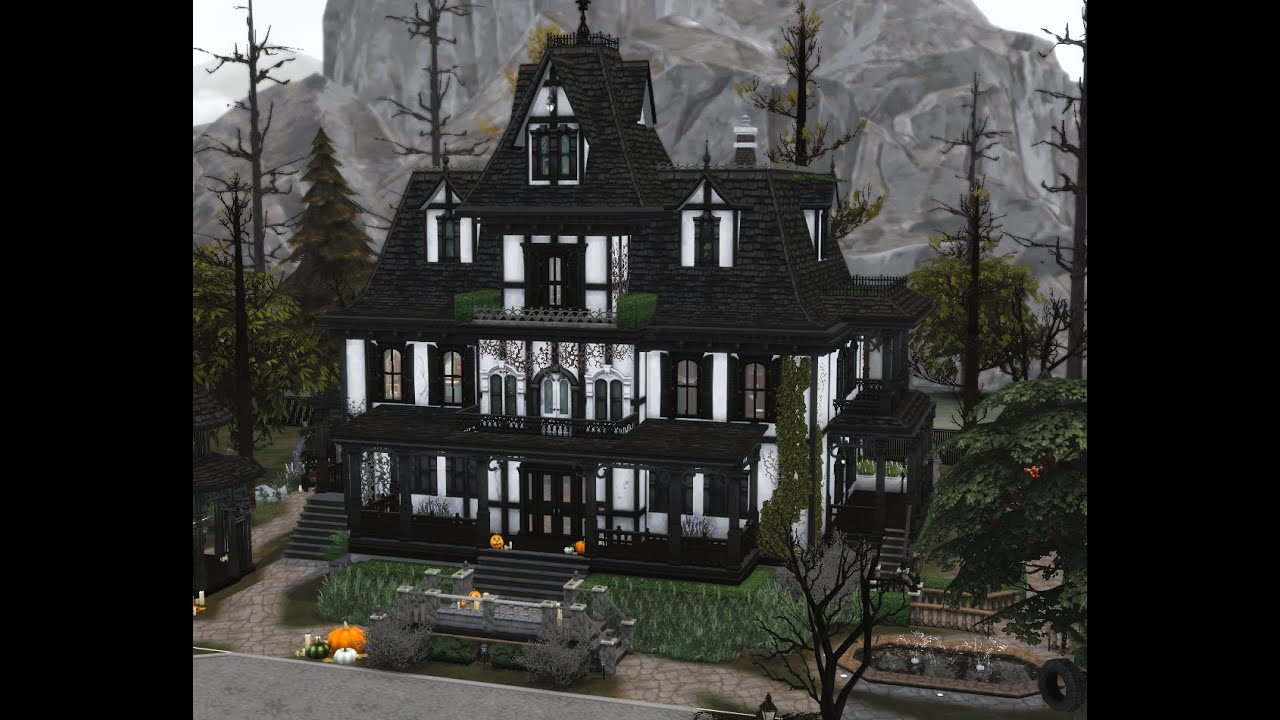 Sims 4 Vampire Mansion Forgotten Hollow | Stopmotion Build | NO CC ...