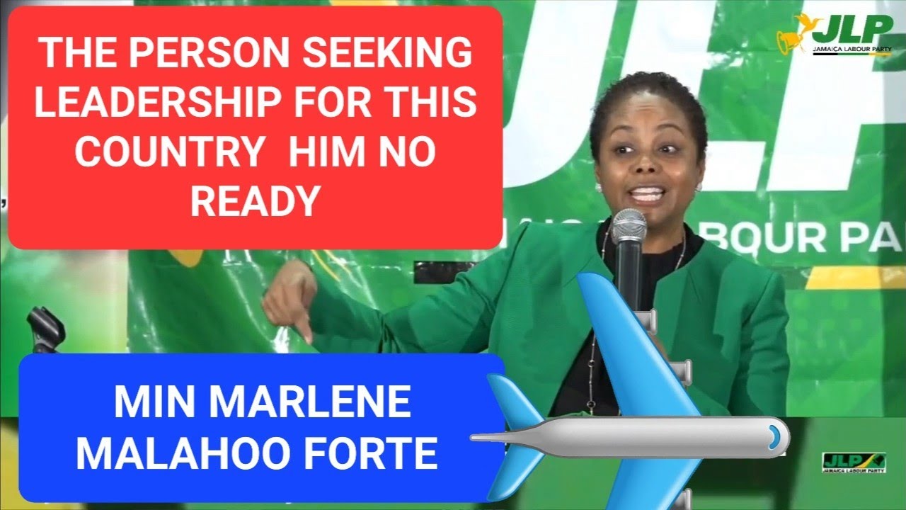 Min. Marlene Malahoo Forte at workers meeting in St James, Jamaica ...