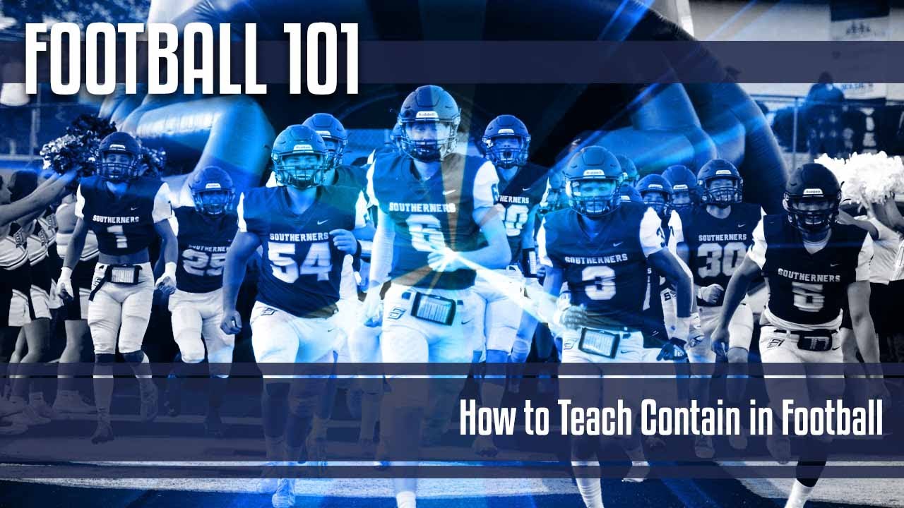 How to Teach Contain in Football - YouTube