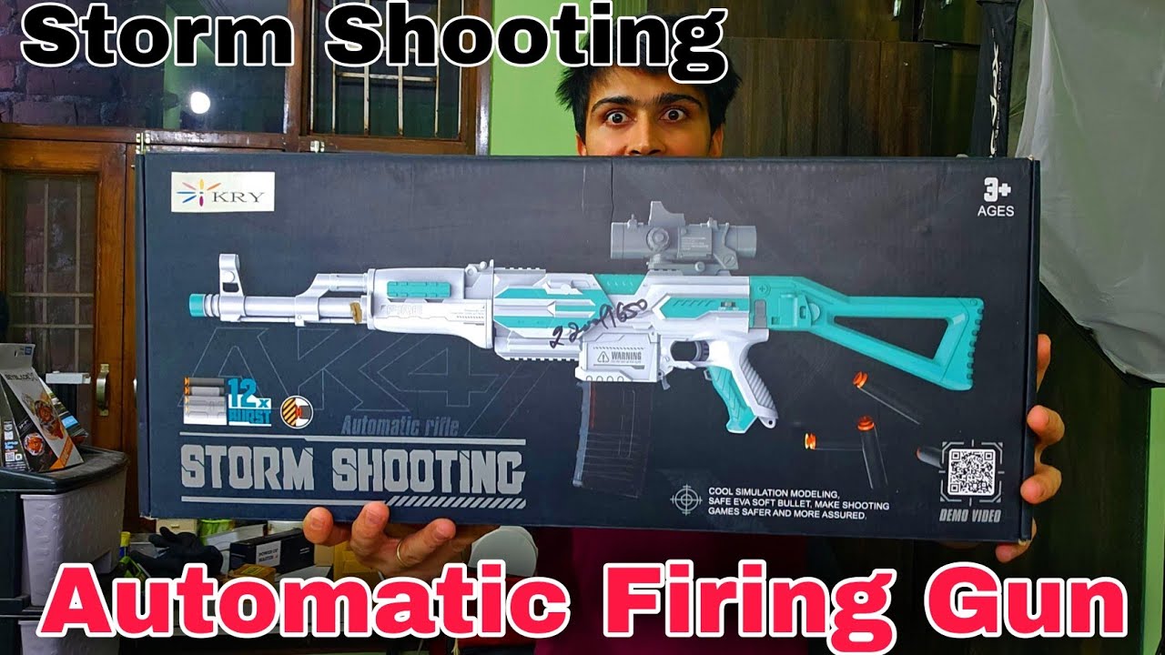 Storm Shooting Best Automatic Machine Gun Unboxing And Review - YouTube