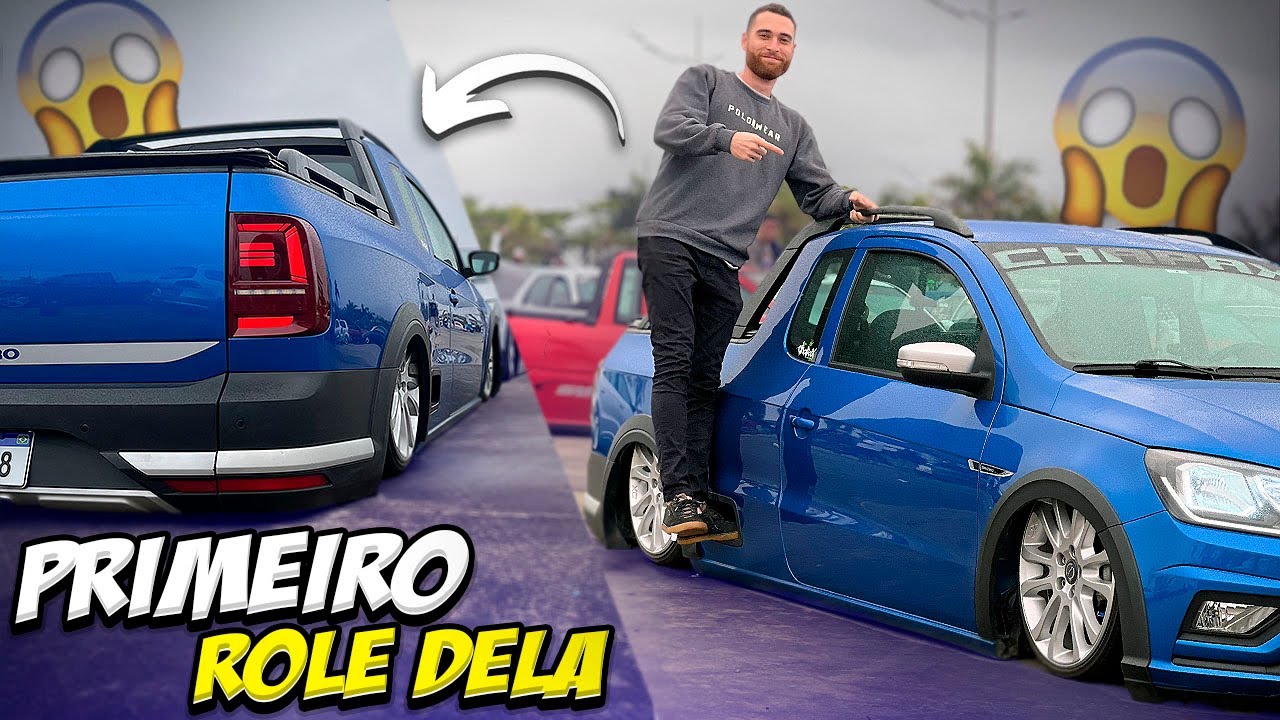 PRIMEIRO ROLE COM A SAVEIRO G8 *Essa chamou atenção* - Beach Car - YouTube