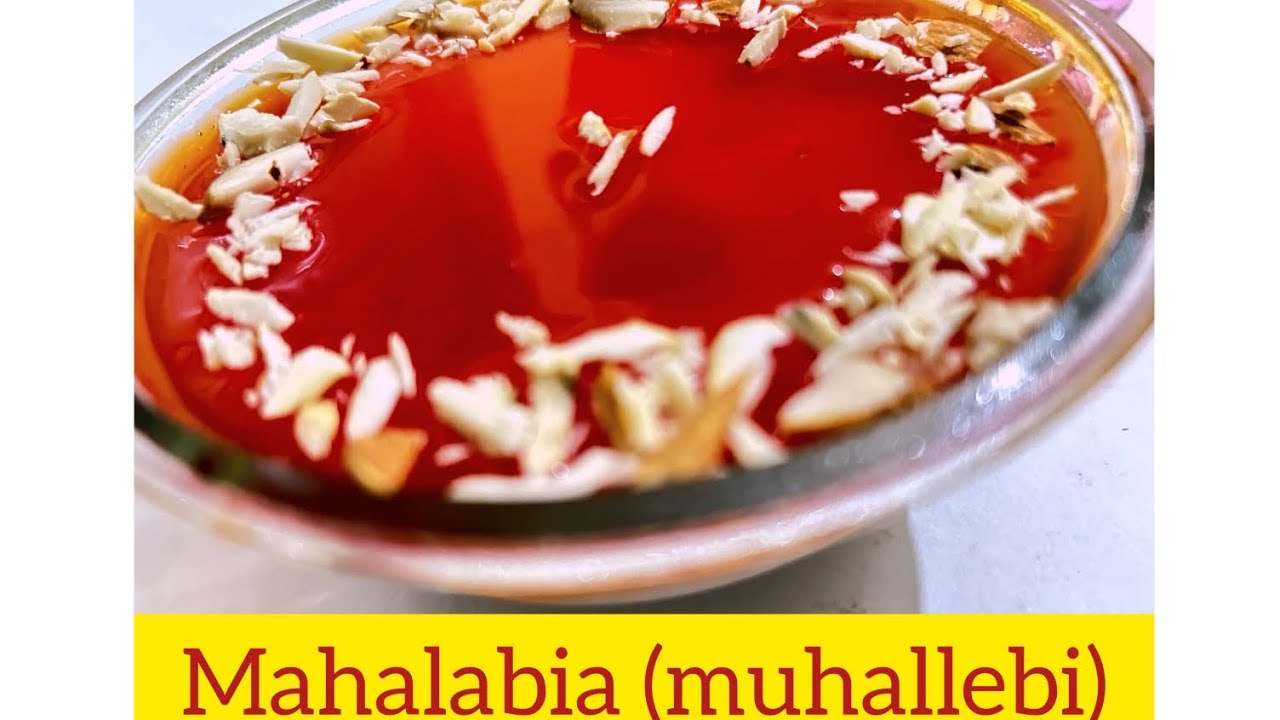 MAHALABIA (MUHALLEBI) RAMADAN SPECIAL! ARABIC DESSERT !!😋 - YouTube