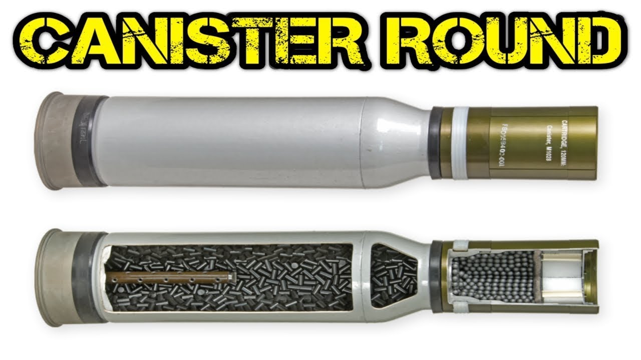 Coh M1A2 Abrams m1028 canister shot test - YouTube