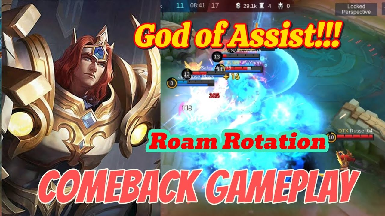 Tigreal comeback gampley // Roam Rotation // MLBB Philippines - YouTube