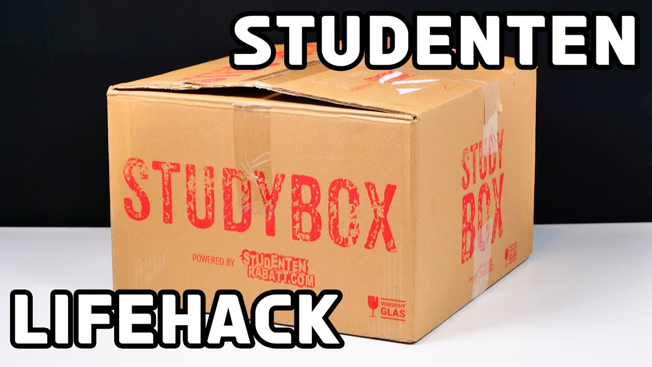 Studybox Unboxing 📦 Kostenloses Essen + Getränke für Studierende - YouTube