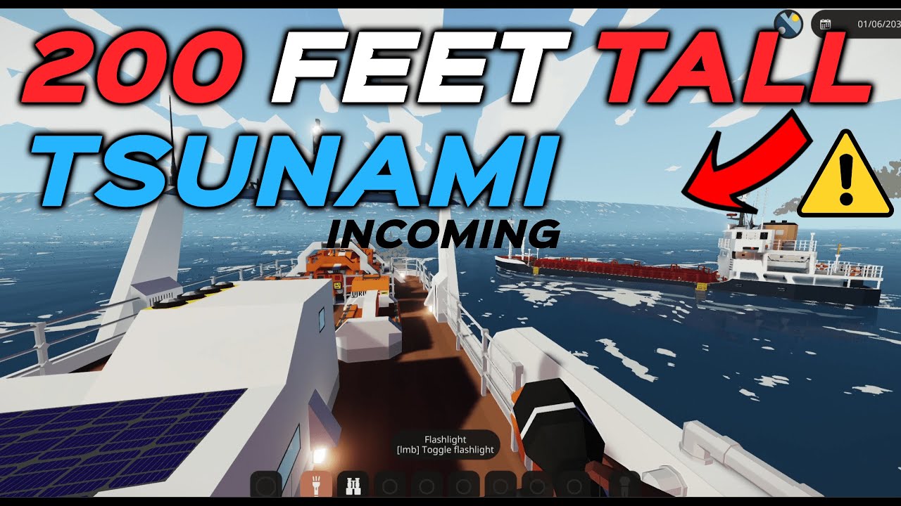 MASSIVE TSUNAMI HITS MY BOAT IN STORMWORKS - YouTube