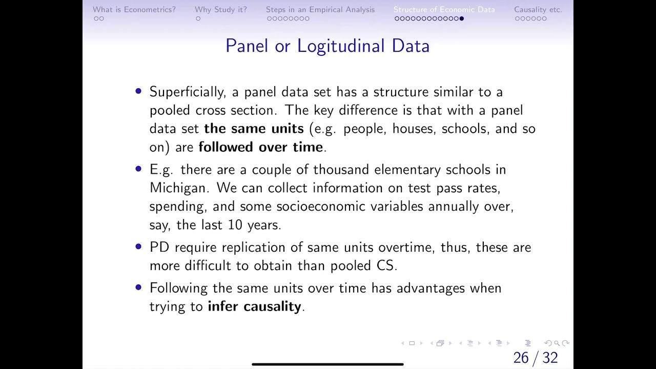 1.3d What are Panel Data or Longitudinal Data? - YouTube