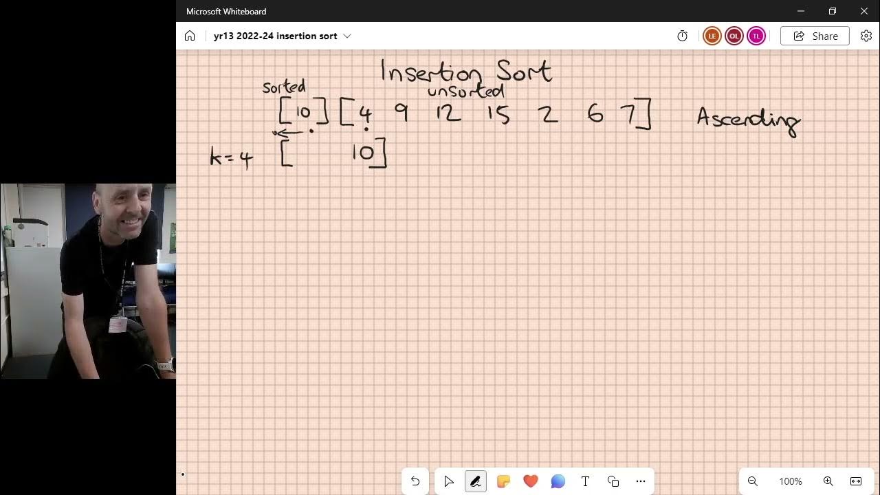 Insertion sort demonstration - YouTube