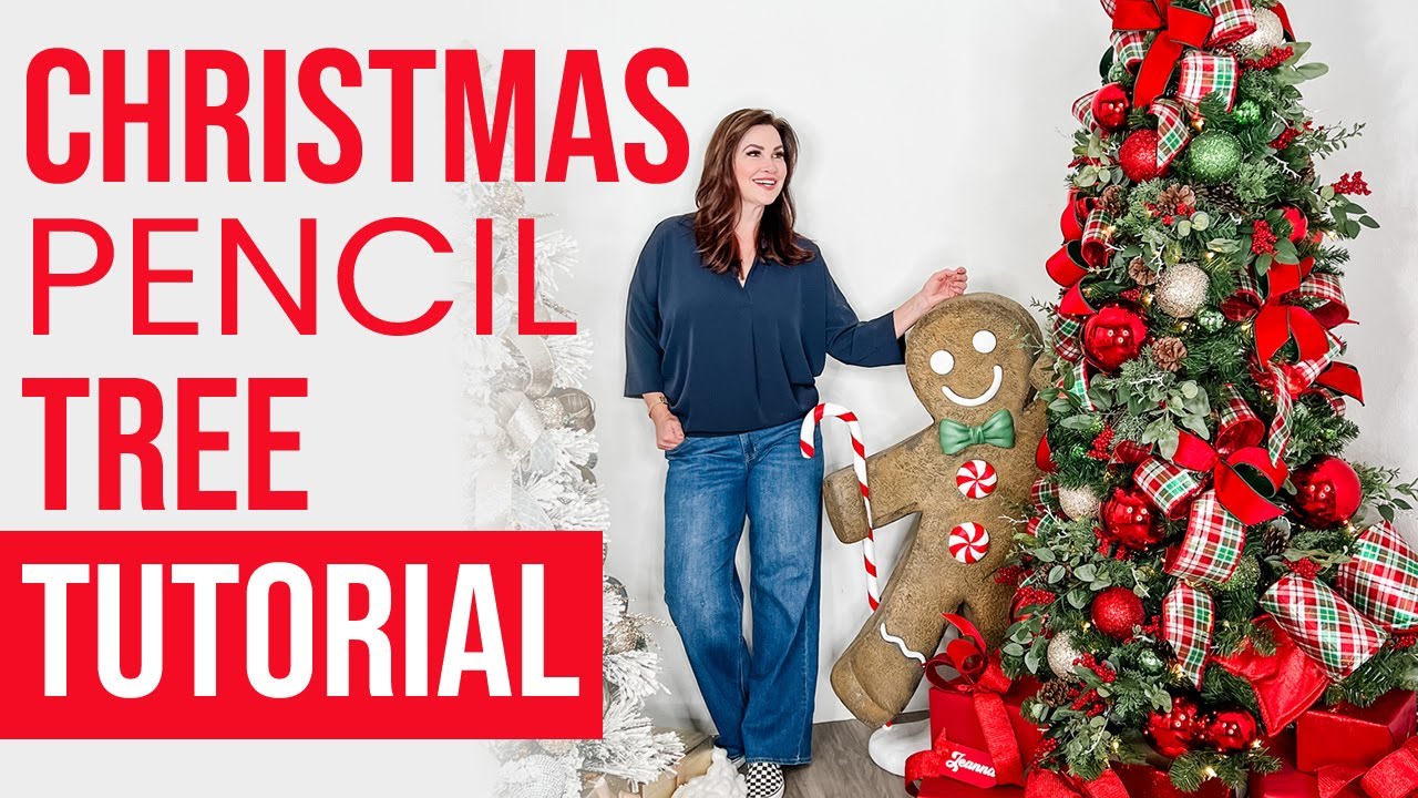 Christmas PENCIL TREE Tutorial - YouTube