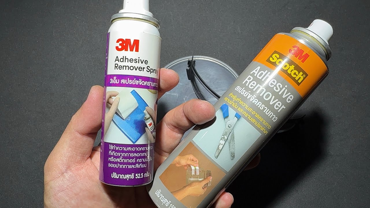 3M SCOTCH ADHESIVE REMOVER ยืม น้ำยาลอกคราบกาว - YouTube