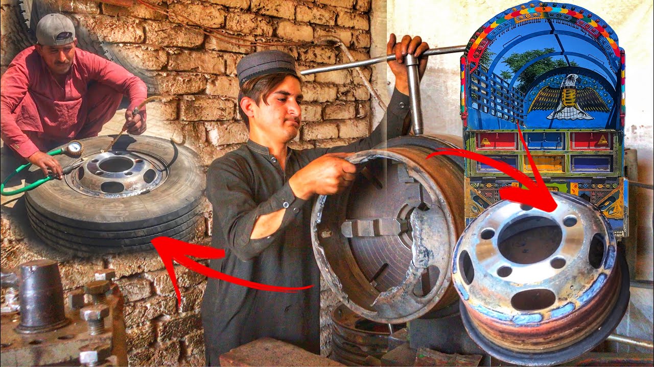 How Heavy Duty Truck Tyre Rim Plate Are Made From Old Ships Sheets ...