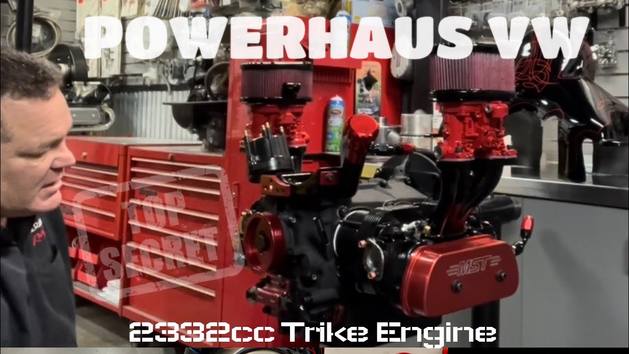 POWERHAUS VW Custom Built Trike Aircooled Engine - YouTube