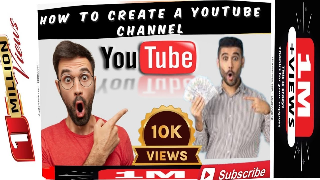 How to create a YouTube channel 1min 🤑 - YouTube