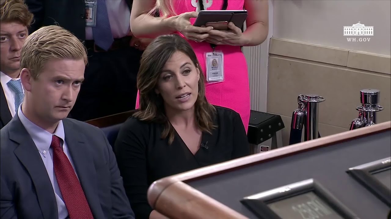 White House Press Pool unity. Hallie Jackson / Jordan Fabian - YouTube