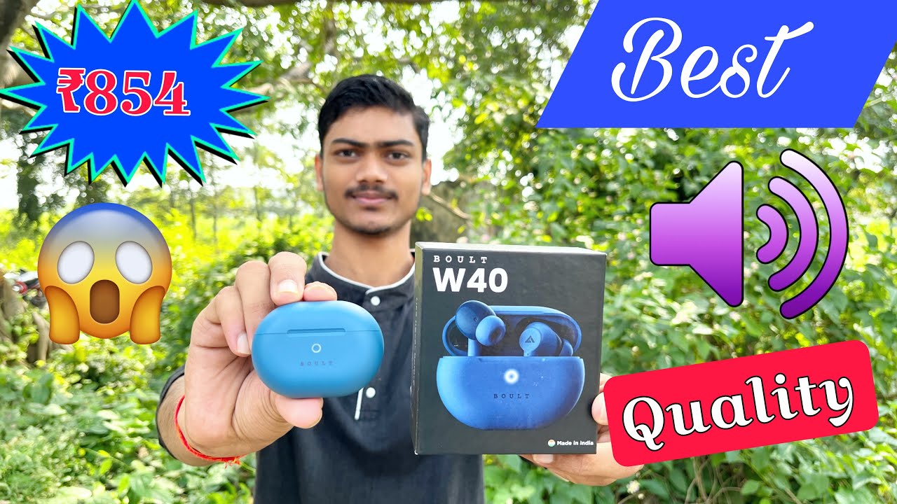 Boult Audio W40 Quad Mic with ENC, 48H Battery Life,Gaming Mode | Best ...